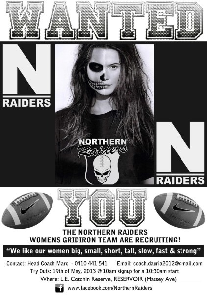 Now recruiting women for full-contact, full-uniform Gridiron - Gridiron ...