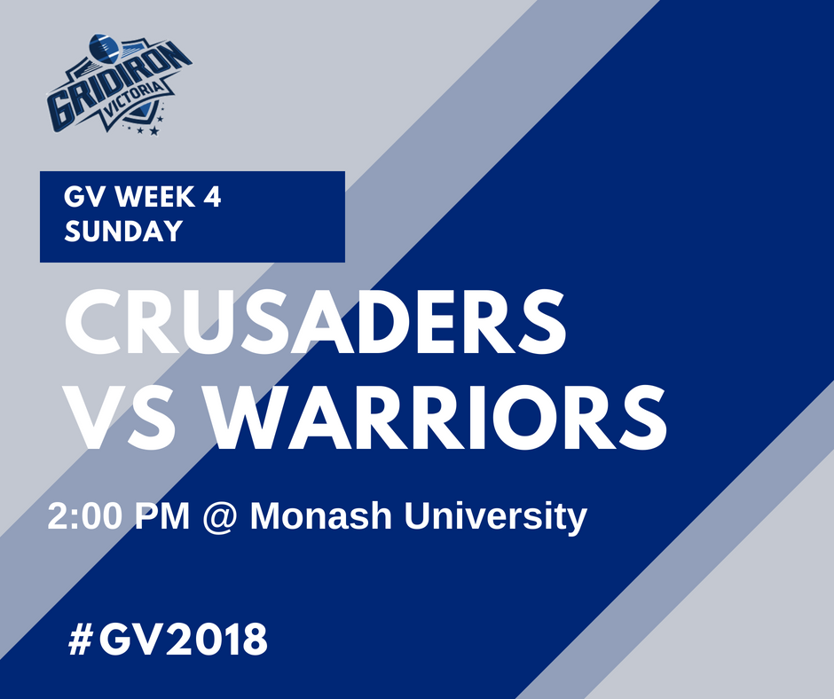 Western Crusaders v Monash Warriors | Gridiron Victoria